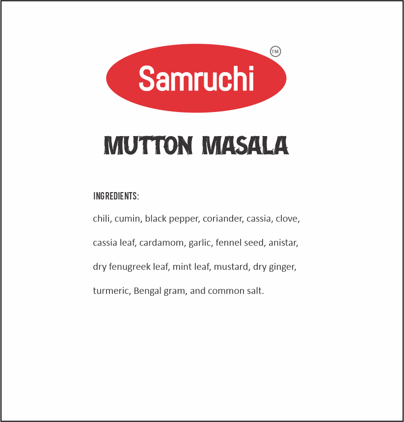 Mutton Masala – 50g – Samruchi Foods